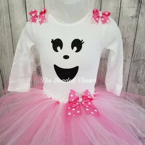 Cute Ghost Halloween Tutu Skirt and Shirt Long Sleeve Bodysuit Newborn ...