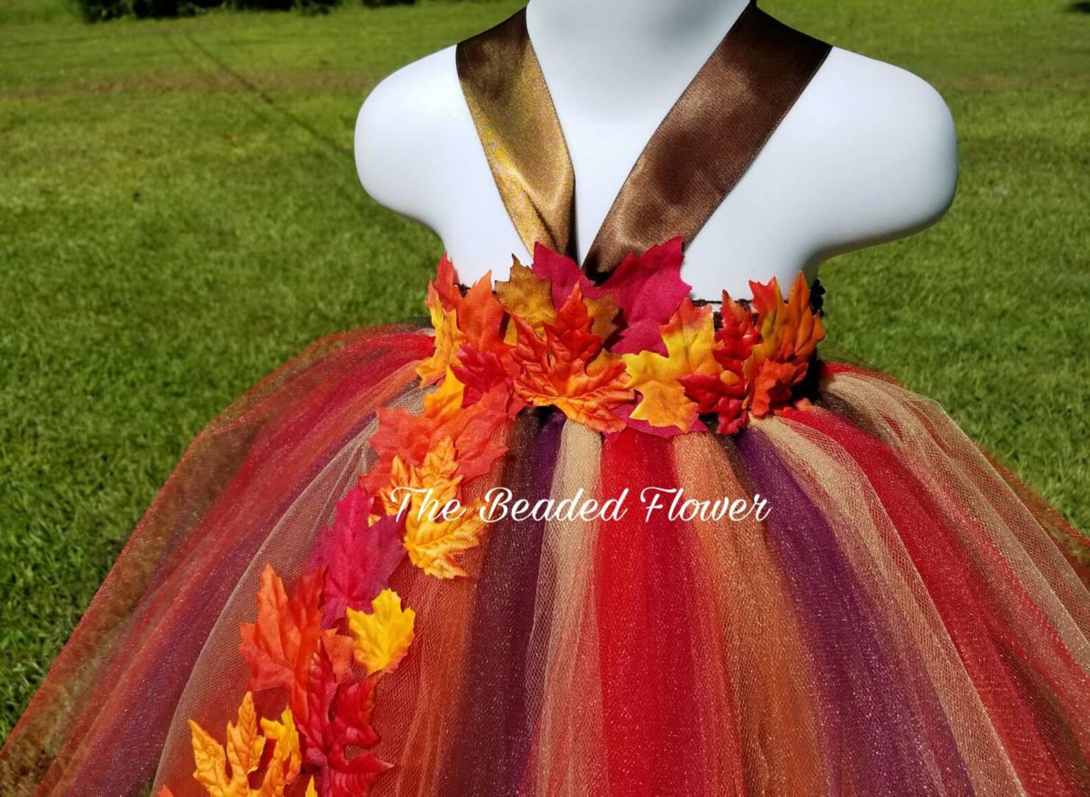 Fall Flower Girl Tutu Dress Leaves Tutu Dress - Etsy