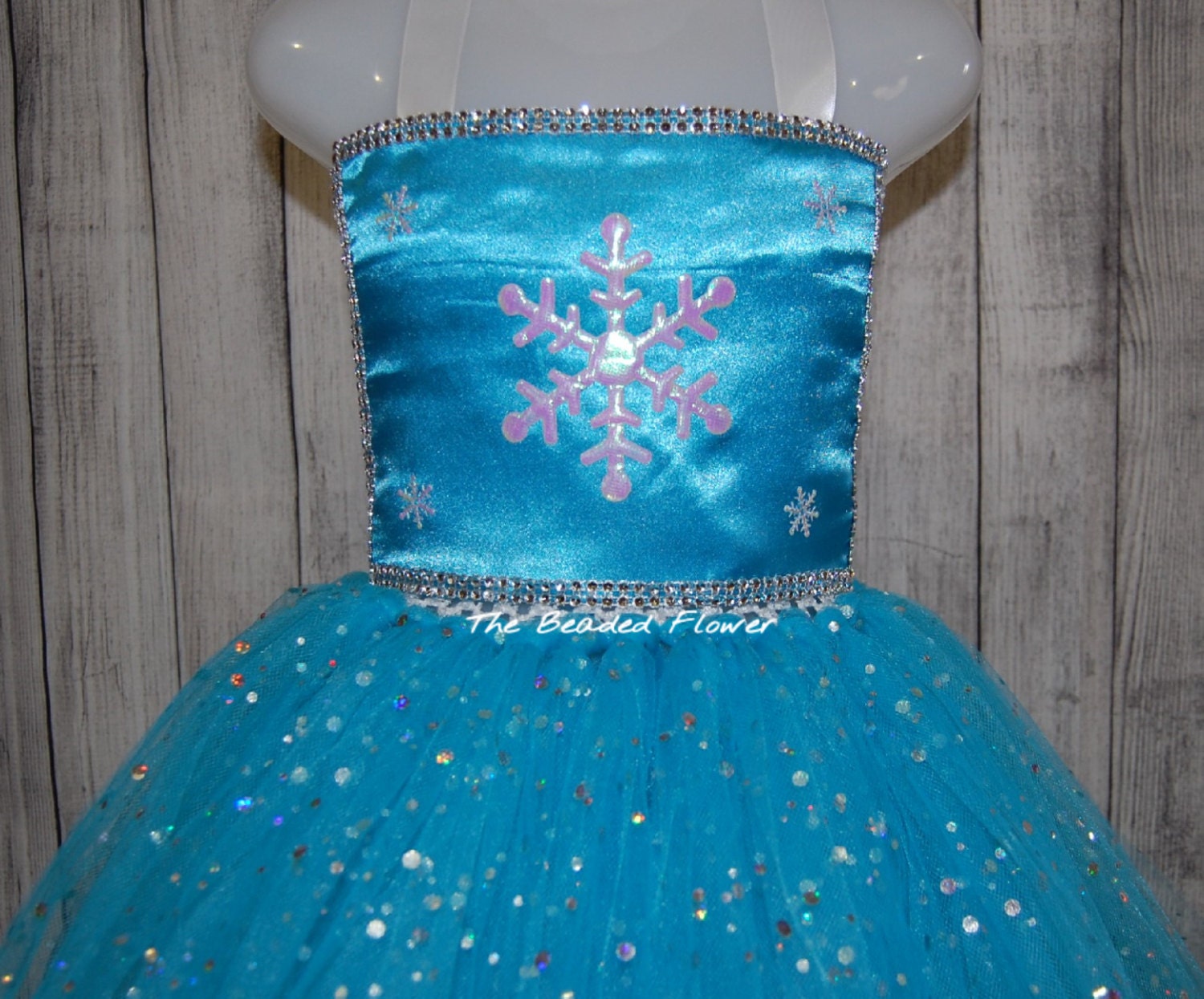 Blue Princess Frozen Inspired Snowflake Tutu Dress Halloween - Etsy
