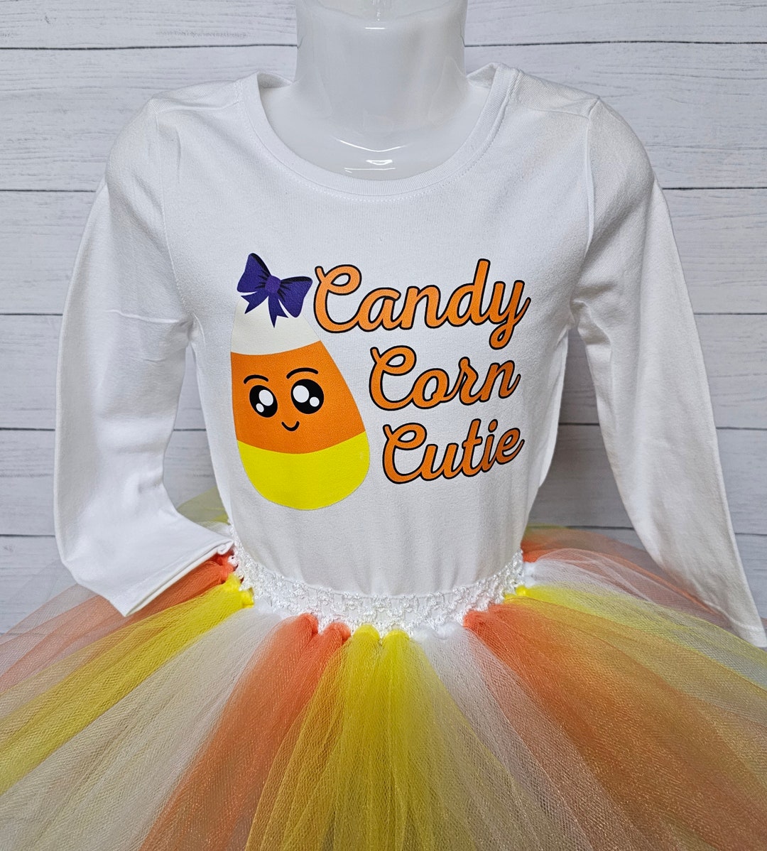 Cute Halloween Candy Corn Costume Tutu Outfit Candy Corn Tutu Set Candy ...