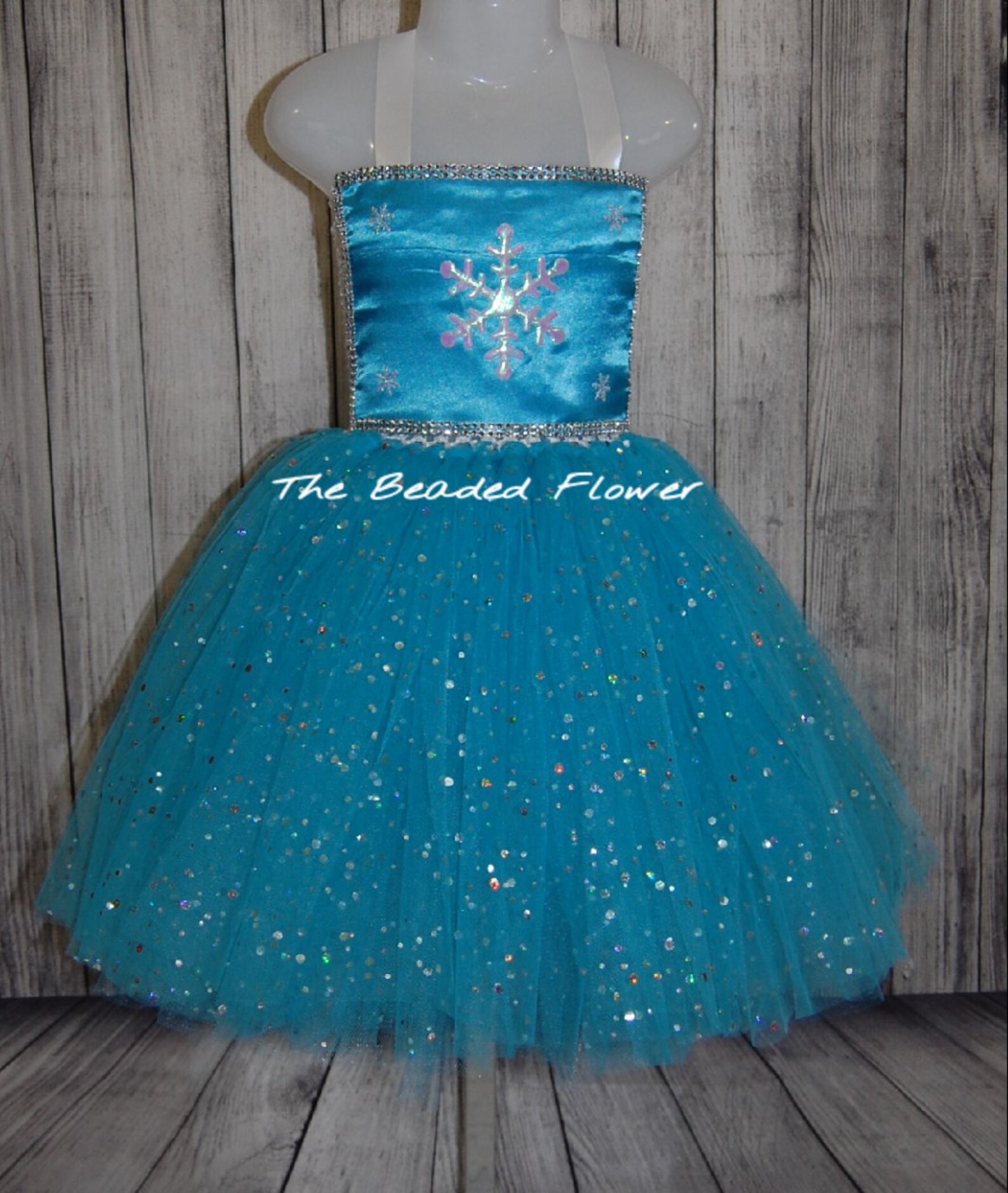 Blue Princess Frozen Inspired Snowflake Tutu Dress Halloween - Etsy