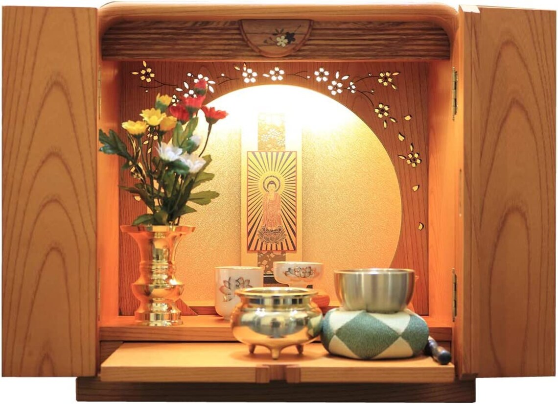 From Japan Japanese Butsudan Buddhist Altar Full Set Compact - Etsy