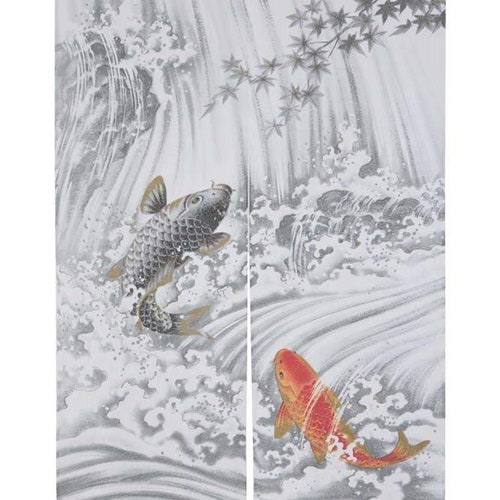 From Japan Noren Tapestry Koi Fish - Etsy