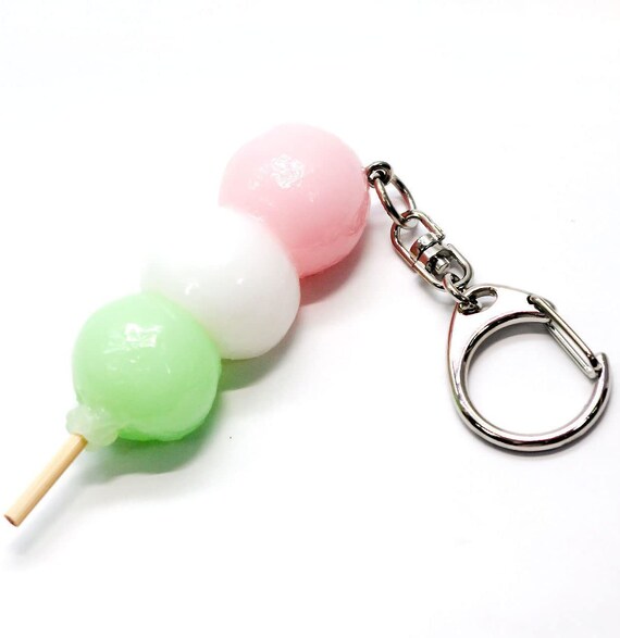 Japanese Food Sample Keychain Three-color Dango - Etsy