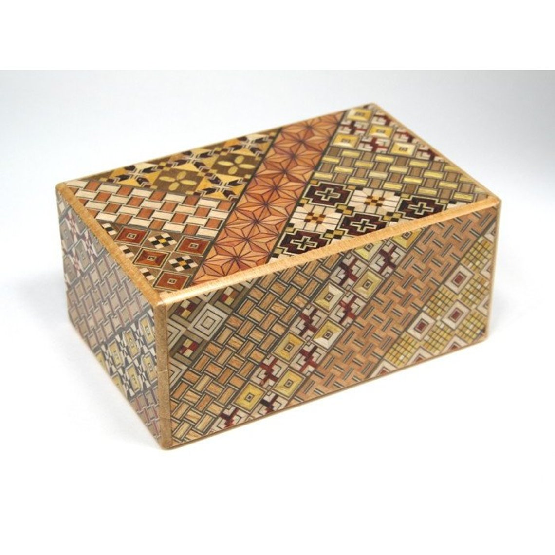 From Japan Yosegi Craft Japanese Wooden Puzzle Box 27steps - Etsy