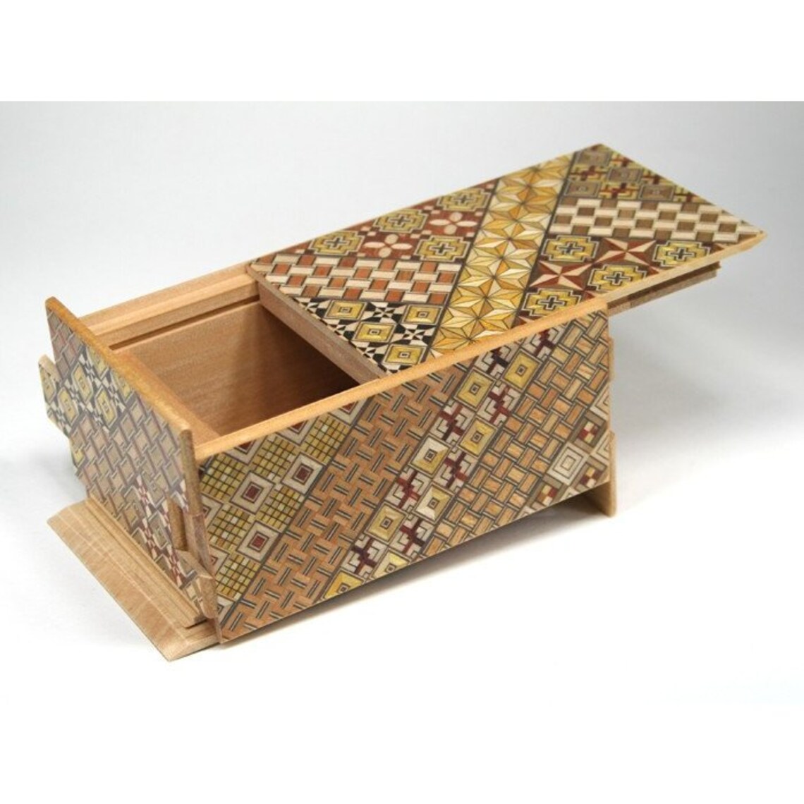 From Japan Yosegi Craft Japanese Wooden Puzzle Box 27steps - Etsy