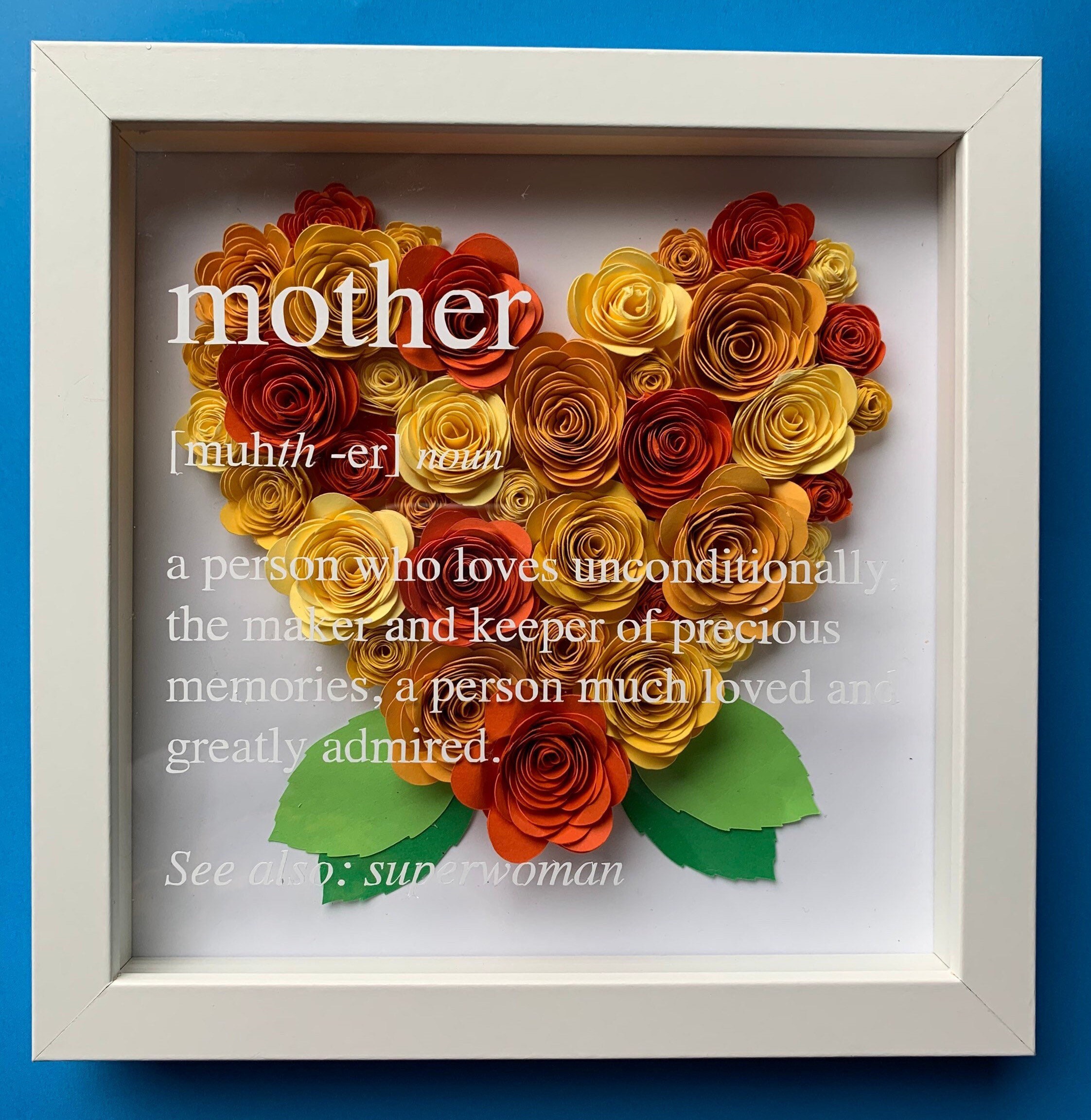 Mothers Day Shadow Box Frame - Etsy