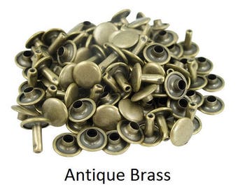 Antique Brass Rivets | Etsy