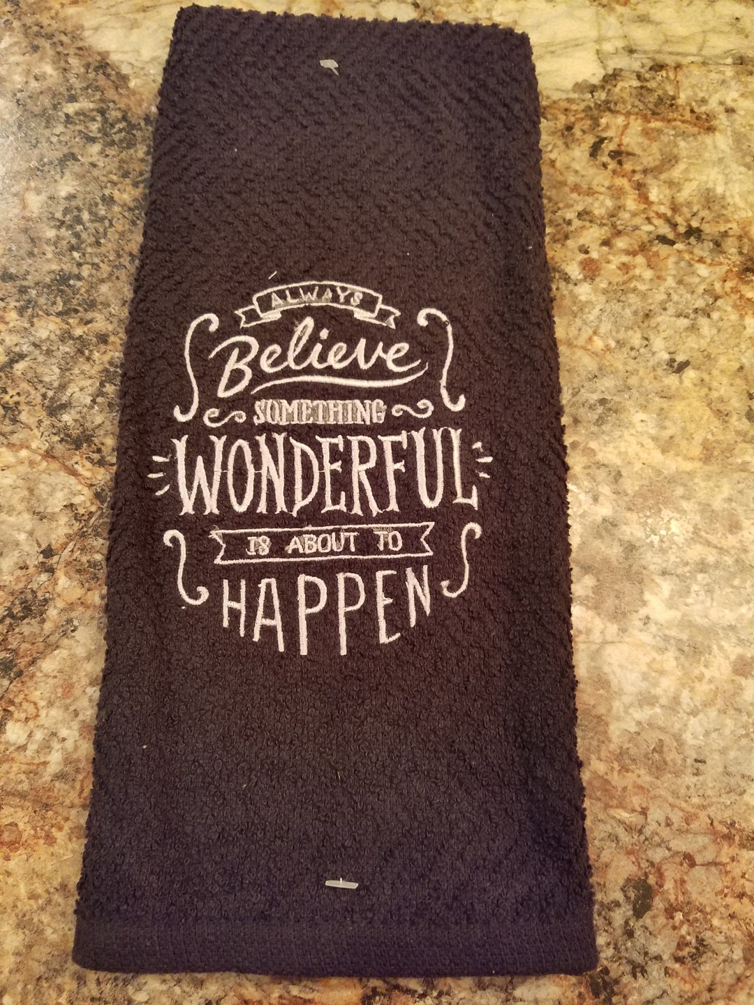 Believe Something Wonderful Pick Color of Towel - Etsy