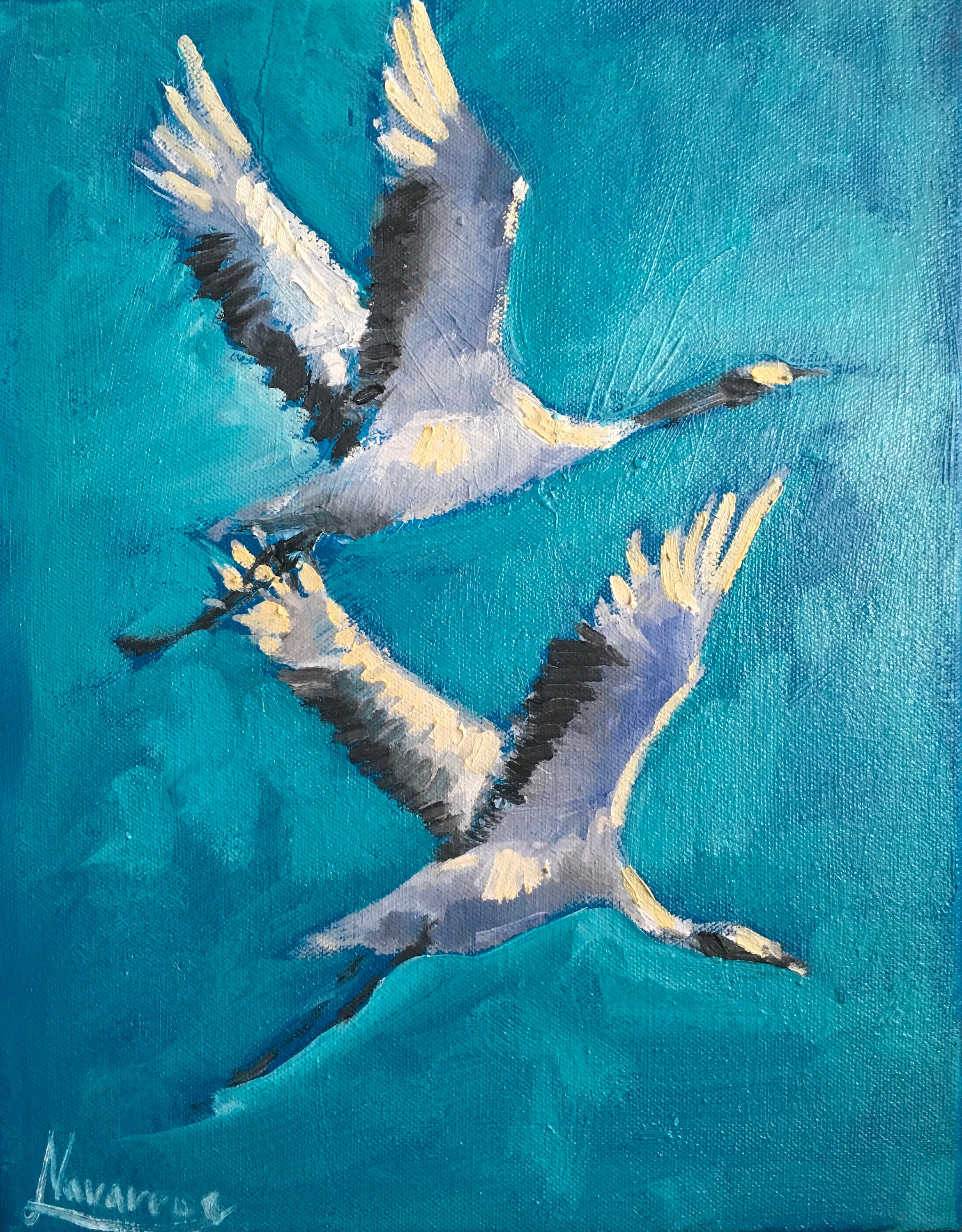 Triptych Wall Art, Bird Sart, Original Oil Painting on Canvas - Etsy