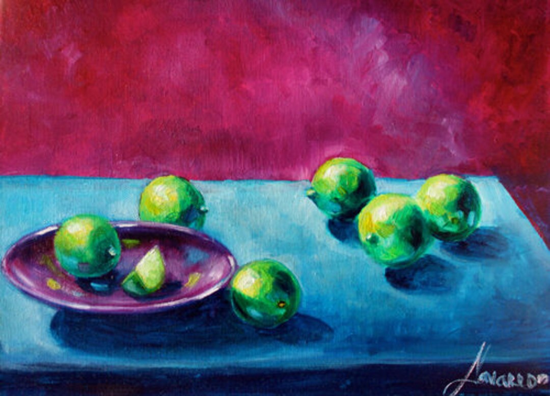 Kitchen Wall Art, Original Oil Painting on Canvas, Still Life, 12"x16 ...