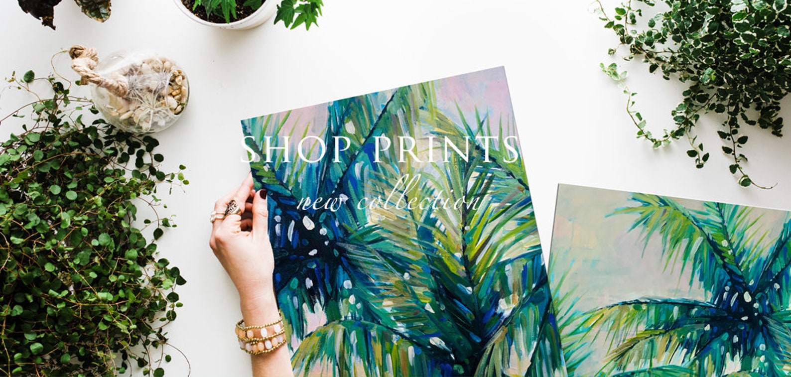 Palm Tree Print, Green Wall Art, Giclee Print, Variety of Sizes - Etsy