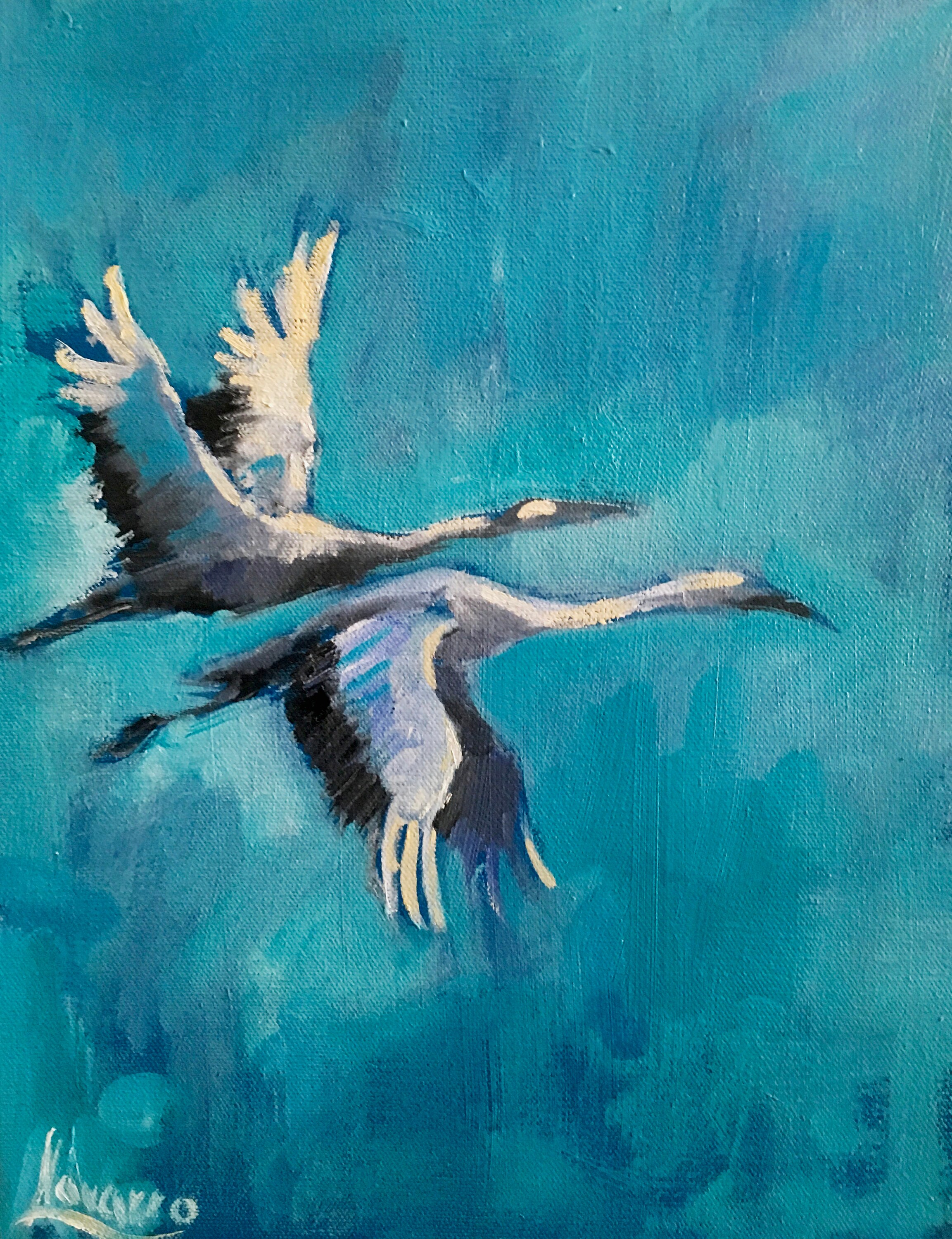 Triptych Wall Art, Bird Sart, Original Oil Painting on Canvas - Etsy