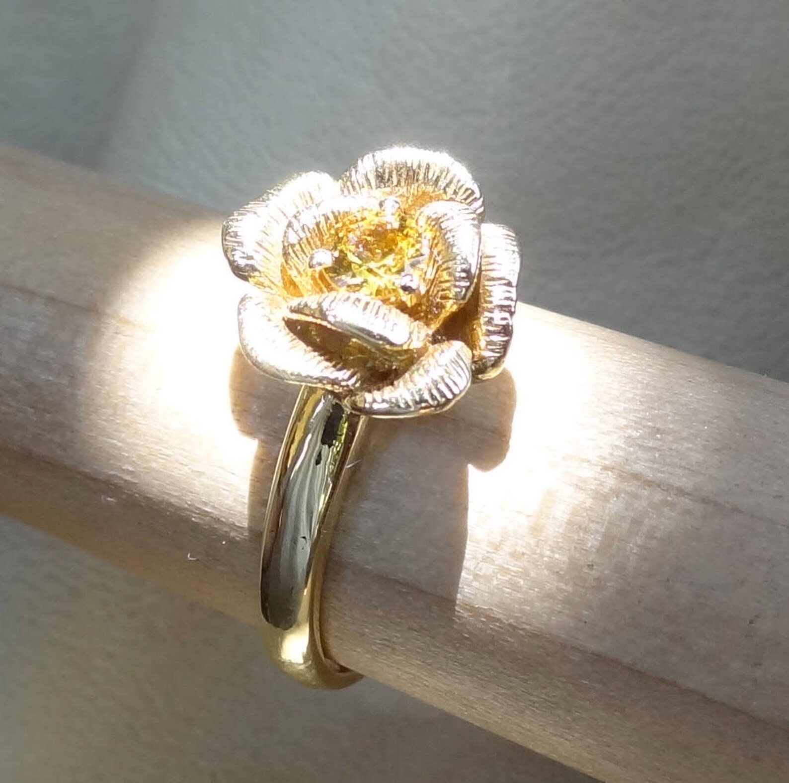 Promise Friendship Ring Pink Sapphire Floral Rose 14k Rose | Etsy