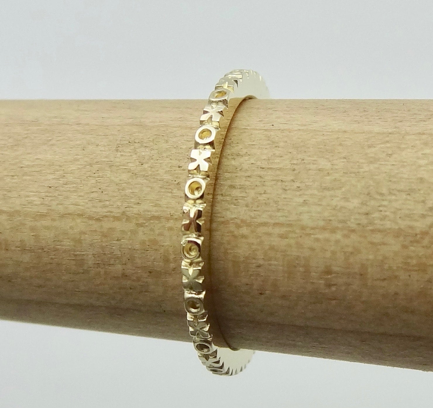 Very Thin XO Hugs & Kisses Stacking Band 1.25 Mm Wide Wedding | Etsy