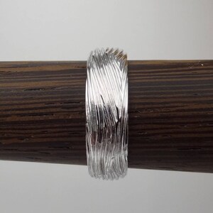 Men's Hand Carved Wave Wedding Band Ring Heavy 14k Solid White, Yellow ...