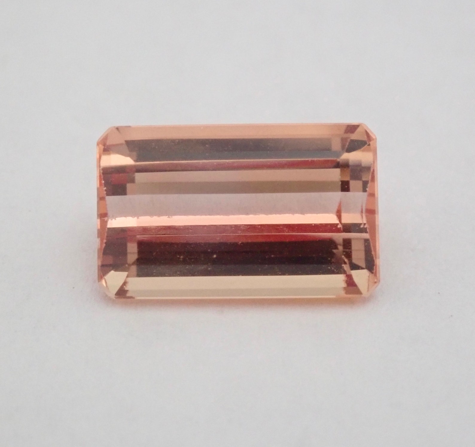 Peach Imperial Topaz Engagement Ring: 14k Rose Gold, Natural Gemstone ...