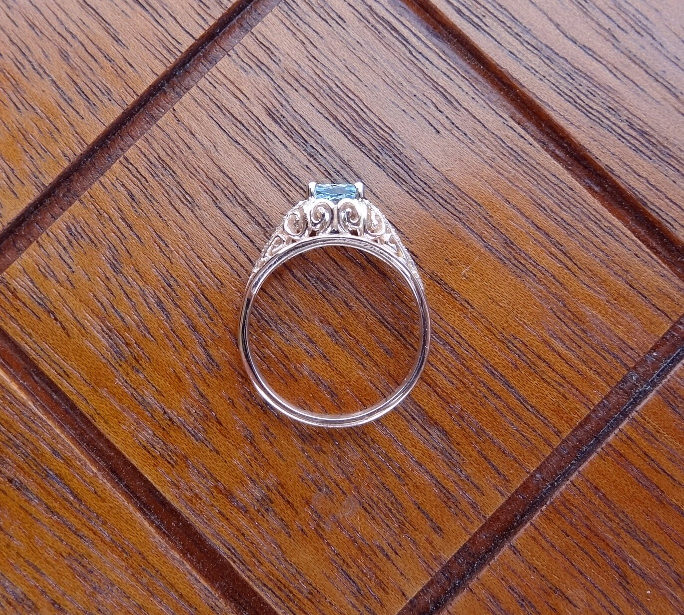 Friendship / Promise Ring Vintage Antique Style Light Blue | Etsy