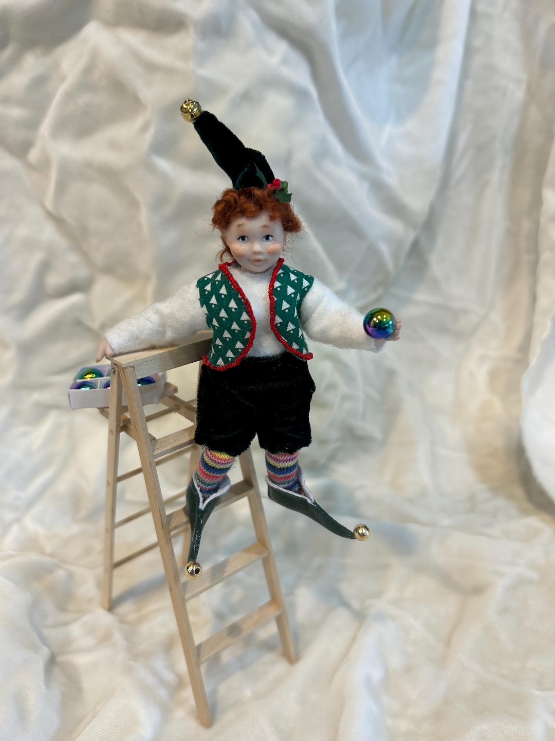 Elf on Ladder - Etsy