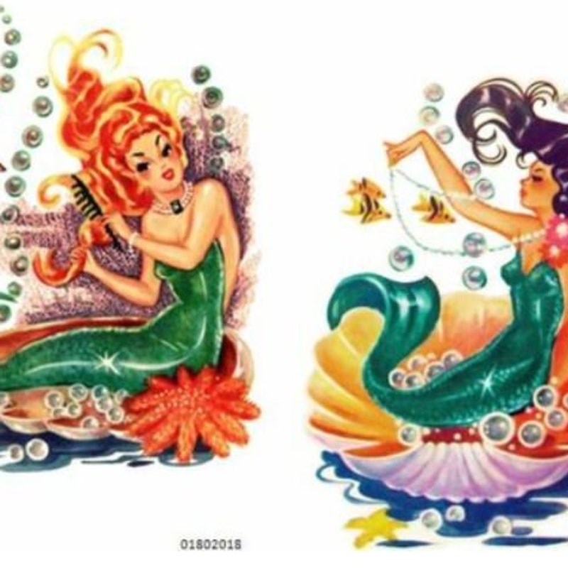 Mermaid Furniture Transfer - Etsy