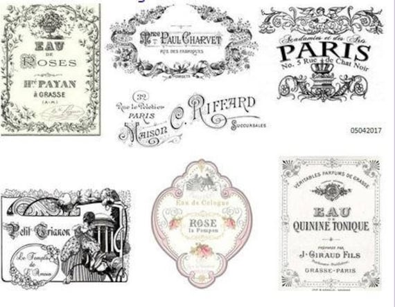 More Vintage French Advertising Labels Shabby Decals - Etsy