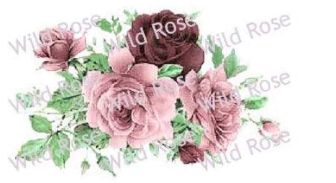 Vintage Fabulous China Roses Shabby Decals - Etsy