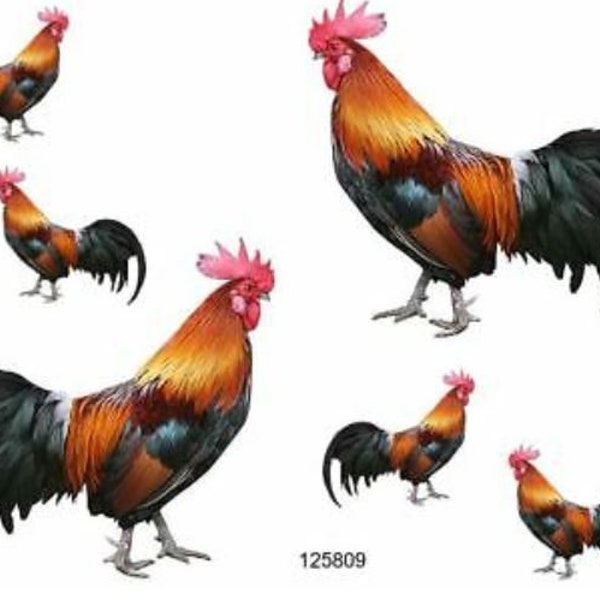 Rooster Decals - Etsy