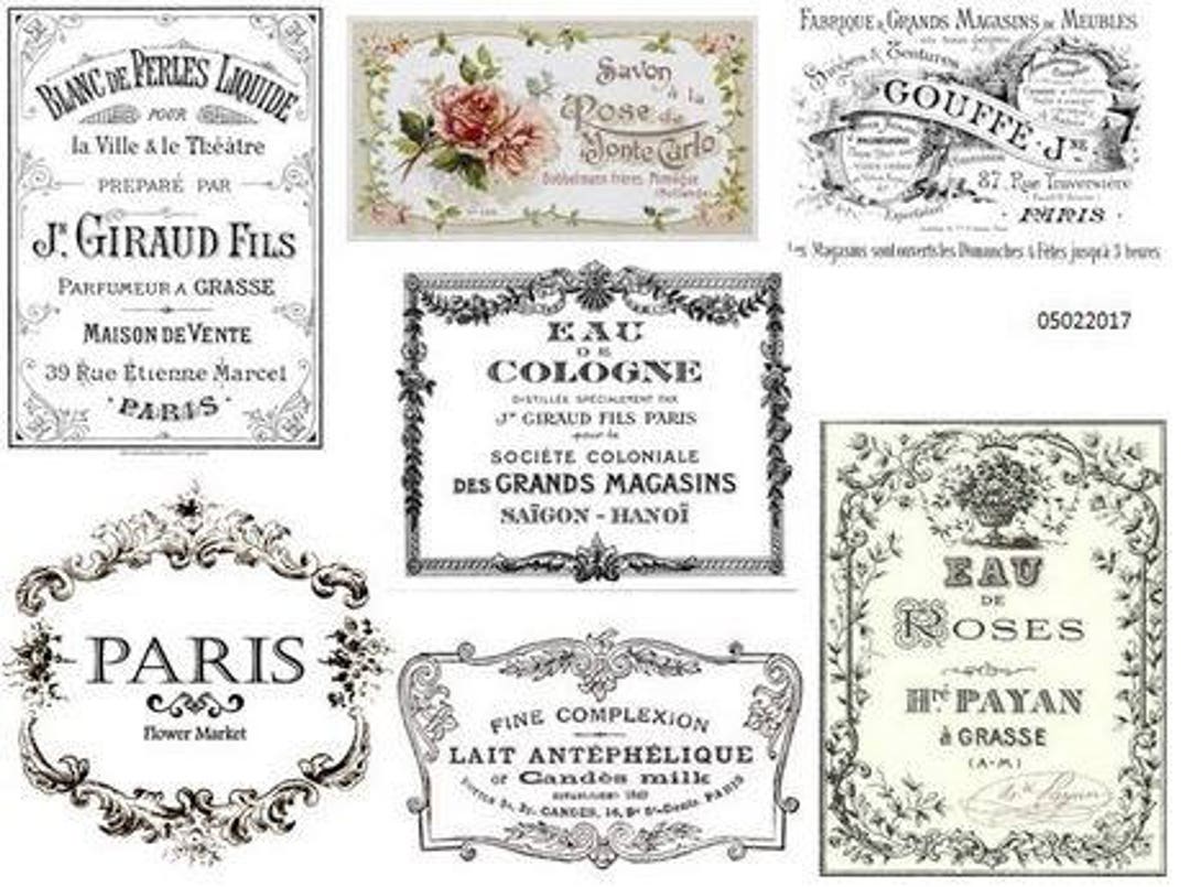 Vintage French Advertising Labels Shabby Decals - Etsy