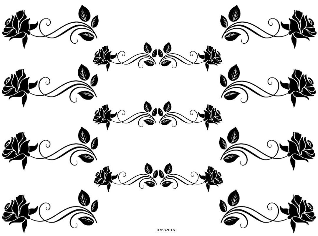 Vintage Rose Scrolly Borders Shabby Decals - Etsy