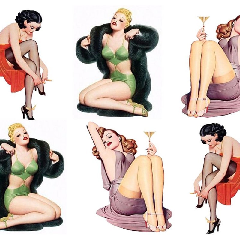 Waterslide Decal Pinup Etsy