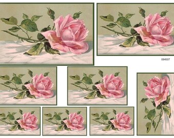 Black Roses Flowers Ceramic Decals Enamel Decal Fusible Decal Glass ...