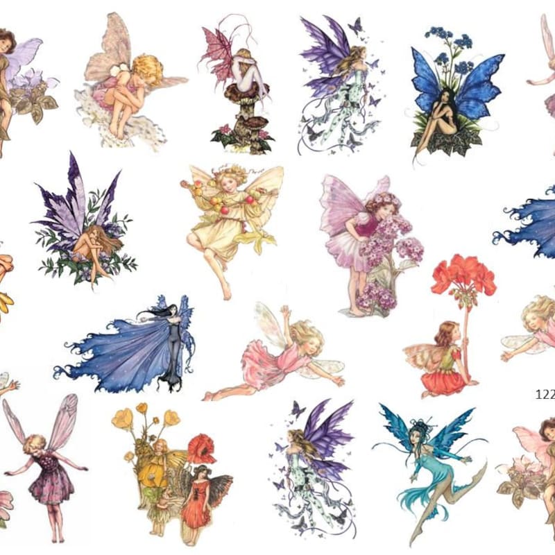 Vintage Fairy Wall Decals - Etsy