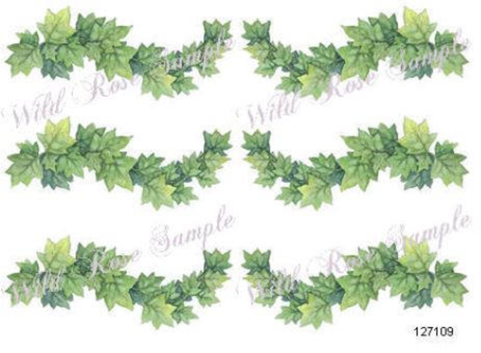 Vintage XL Lush Green Ivy Swags Shabby Decals ~furniture Size~ - Etsy