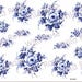 Vintage Dutch Blue Delft Roses & Swags Shabby Decals - Etsy