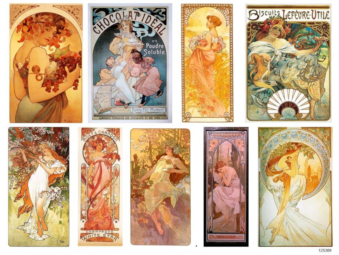Vintage French Victorian Ladies Labels Shabby Decals #1 - Etsy