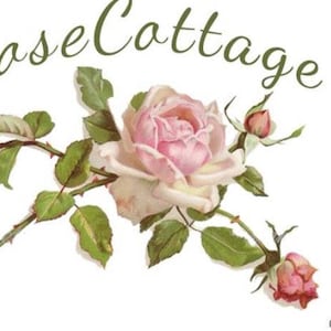 Vintage XXL Rose Cottage Sign Shabby Decal furniture Size | Etsy