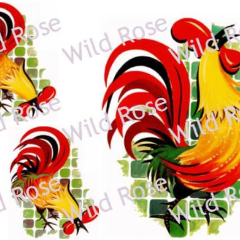 Rooster Decals - Etsy