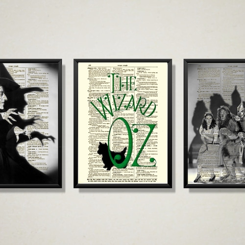 Wicked Witch Dictionary Art Print Wizard of Oz Halloween - Etsy
