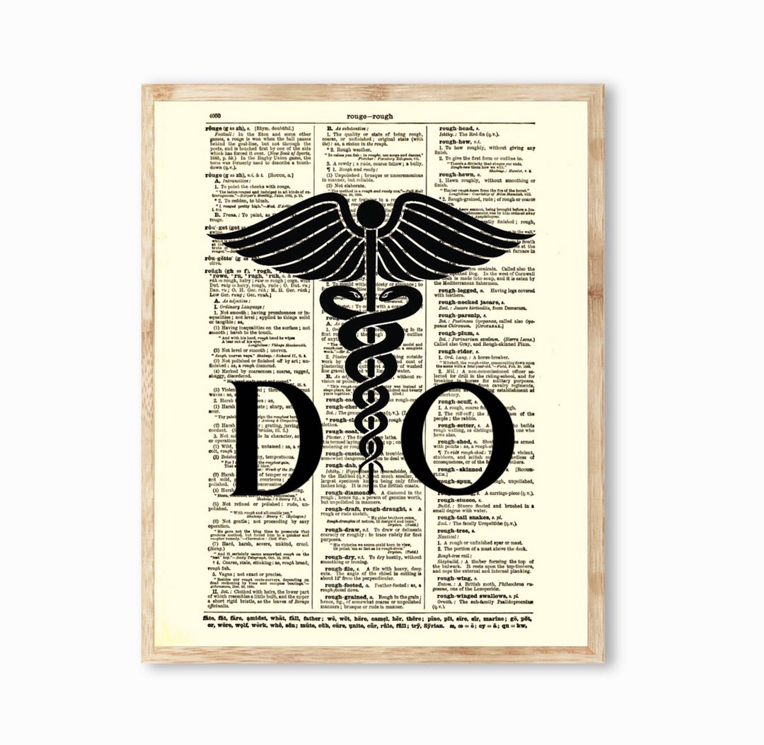 Doctor of Osteopathic Medicine Symbol & Caduceus Printed on A 125+ Year ...