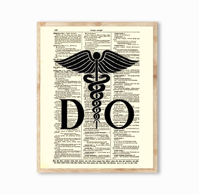 Doctor of Osteopathic Medicine Symbol And Caduceus Printed On | Etsy