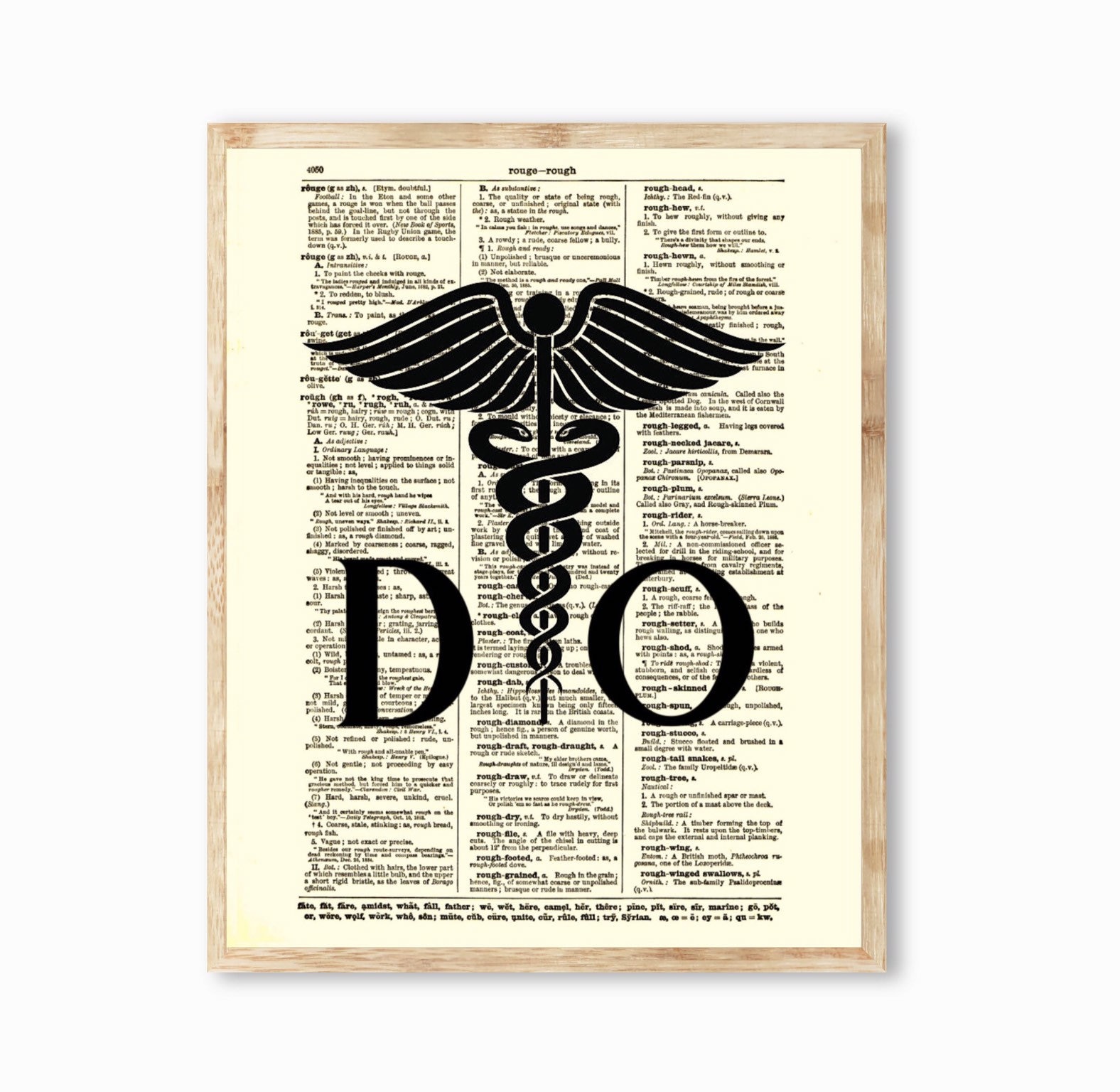 Doctor of Osteopathic Medicine Symbol And Caduceus Printed On | Etsy