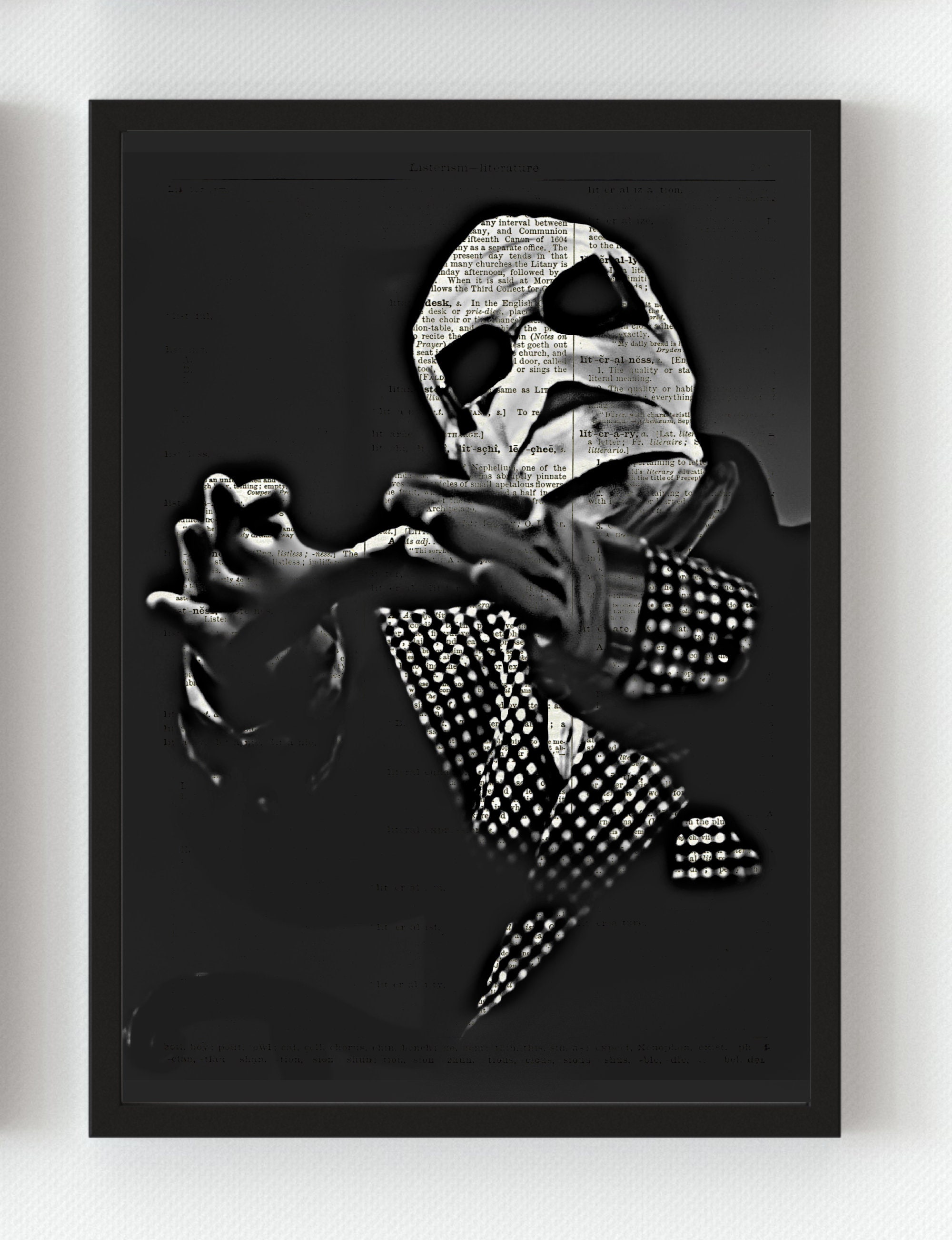 The Invisible Man Art Print: Classic Horror Movie on Antique Dictionary ...