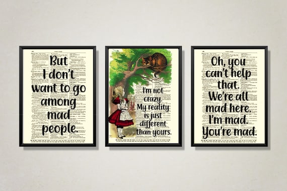 Alice Madness Quotes Alice In Wonderland Quotes Greeting Cards For