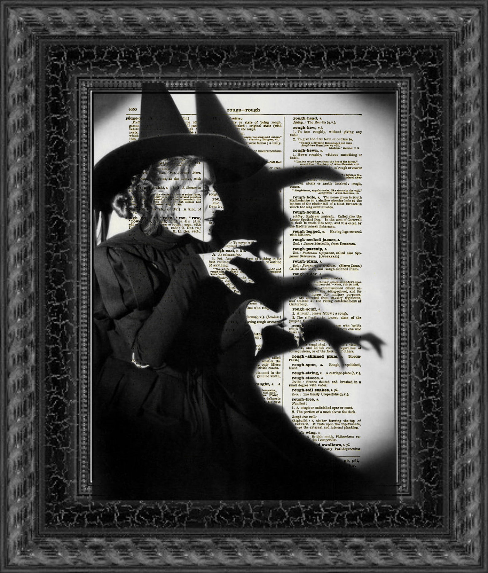 Wicked Witch Dictionary Art Print, Wizard of Oz Halloween Decor Printed ...