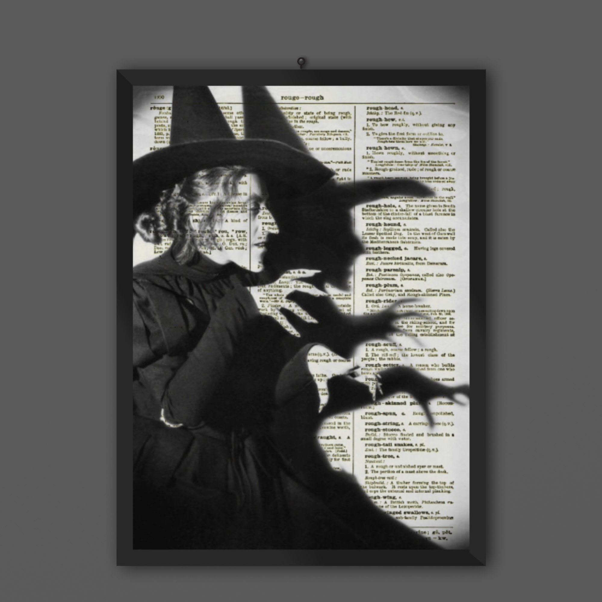 Wicked Witch Dictionary Art Print Wizard of Oz Halloween - Etsy Canada