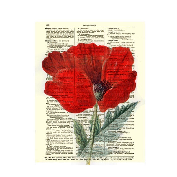 Poppy Print - Etsy