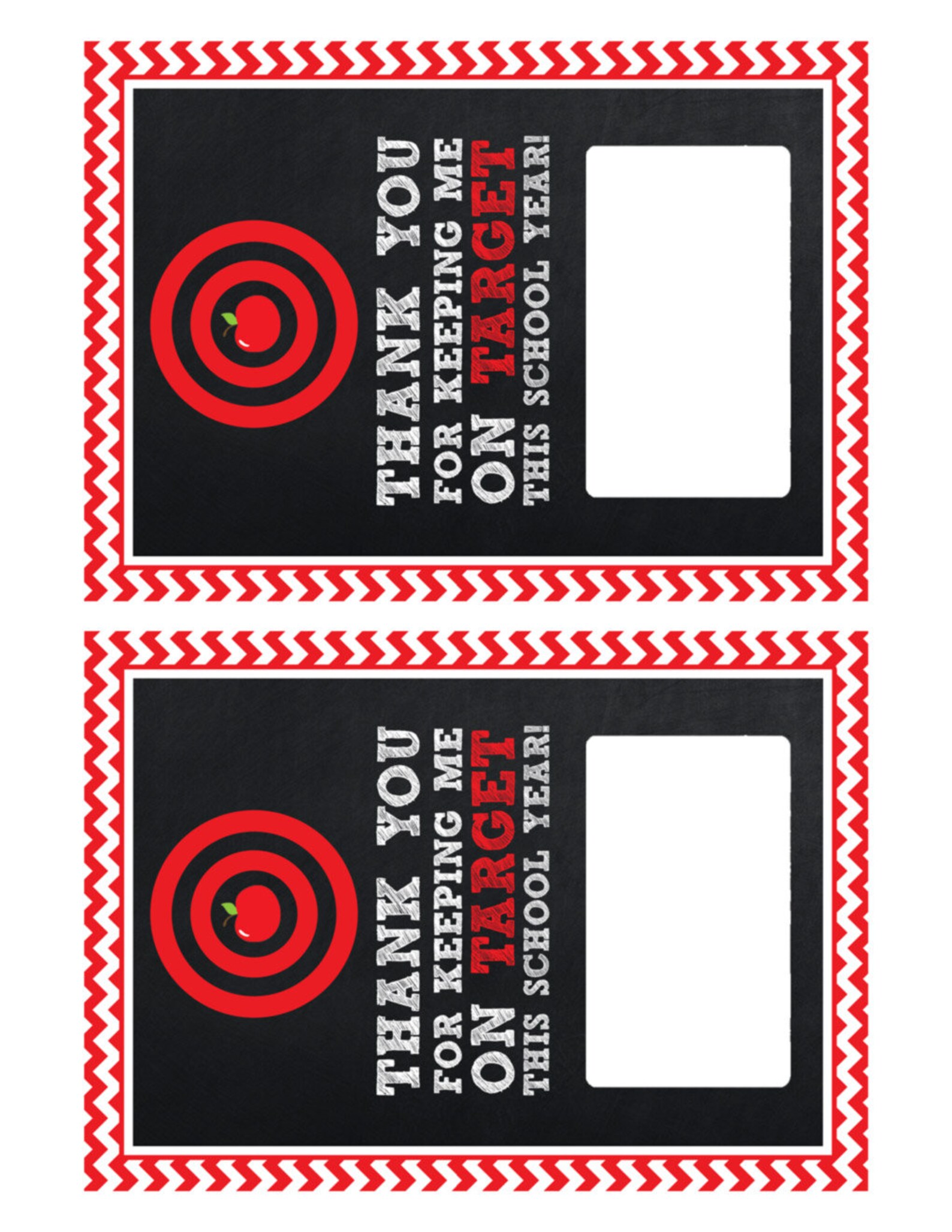 INSTANT DOWNLOAD Gift Card Holder on Target Teacher Gift - Etsy