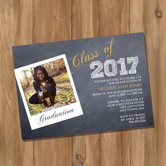Items similar to Graduation Invitation / Announcement with Photo ...