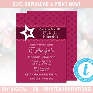 American Girl Doll Party - Etsy