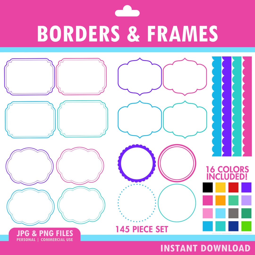 Borders and Frames Clipart - Borders Clipart - Frames Clipart - Clipart ...
